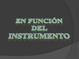 Clases de instrumentos de medicion | PPTX