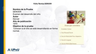 test de denver de psicometria que se puede aplicar | PDF
