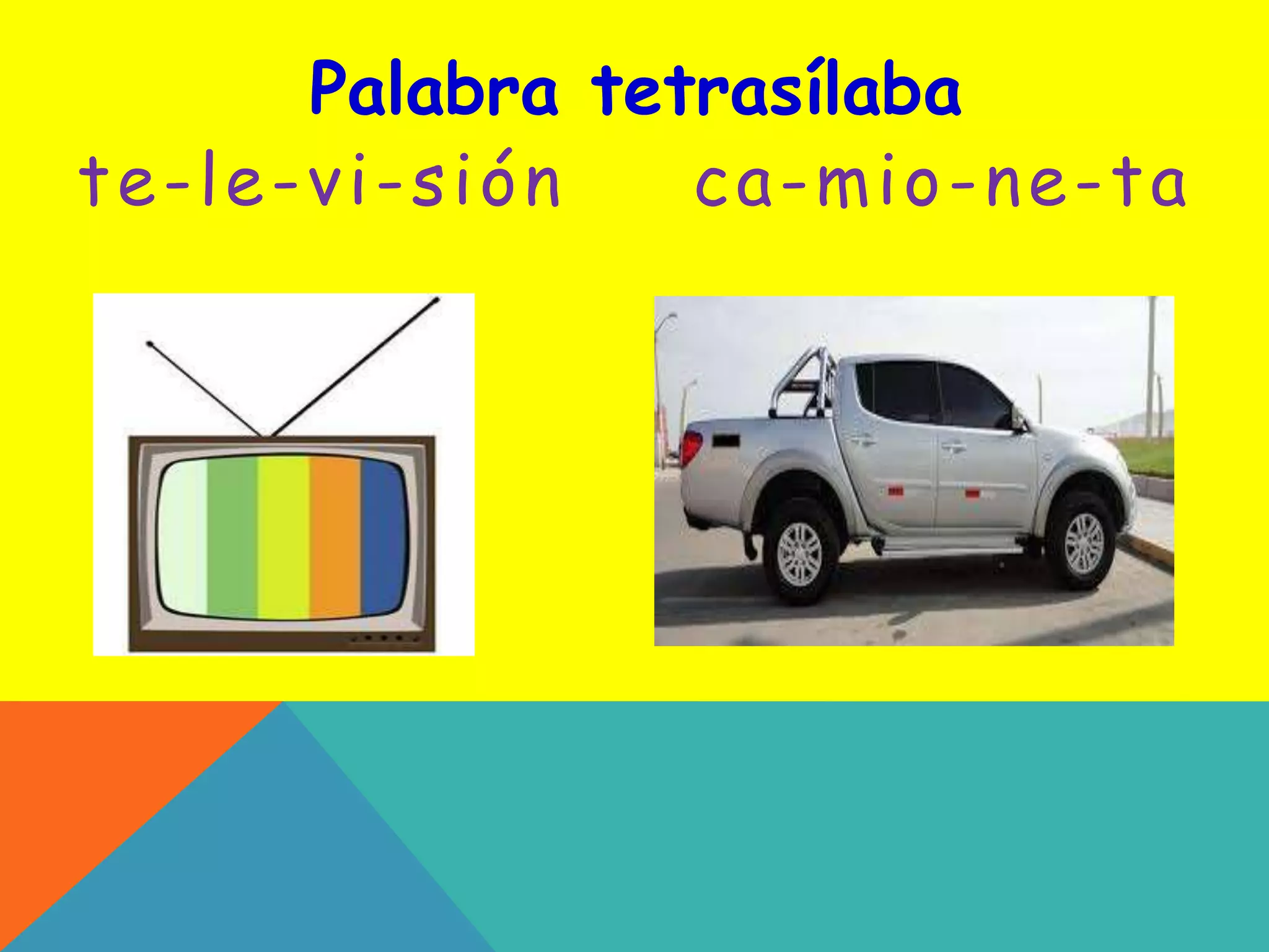 Clases de palabras según la cantidad de sílabas | PPTX