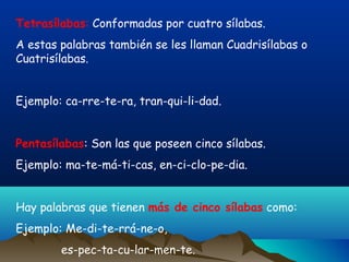 LA SÍLABA (tema completo) | PPT