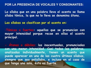 LA SÍLABA (tema completo) | PPT