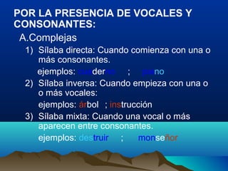 LA SÍLABA (tema completo) | PPT