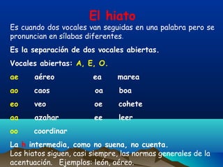 Clases de silaba | PPT