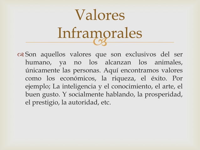 Clases de valores | PPTX