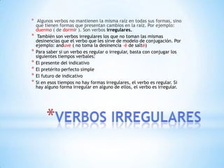 Clases de verbos. | PPTX
