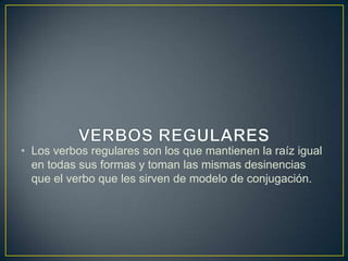 Clases de verbos 2 | PPTX
