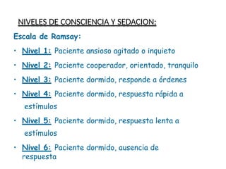 CLASE SEDACION en pacientes emergencia ppt | PPTX