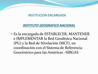 RED GEODESICA NACION | PPT