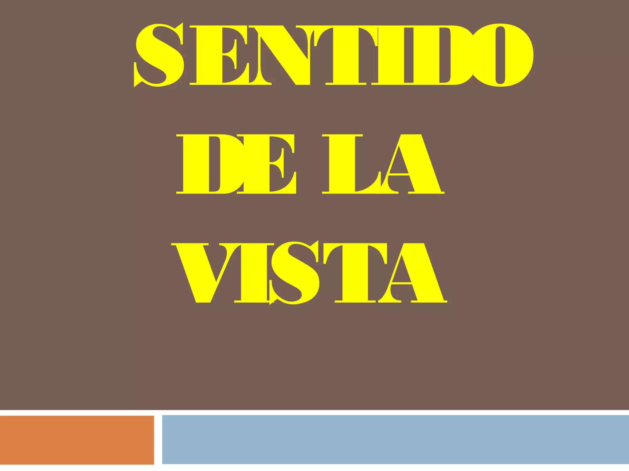 Clase sentido de la vista | PPT