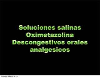 Clase sinusitis aguda y cronica 2012 | PDF