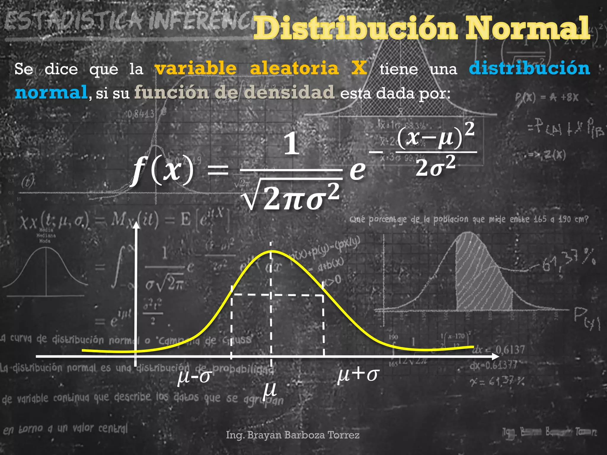 Distribución normal general y normal estándar | PPT
