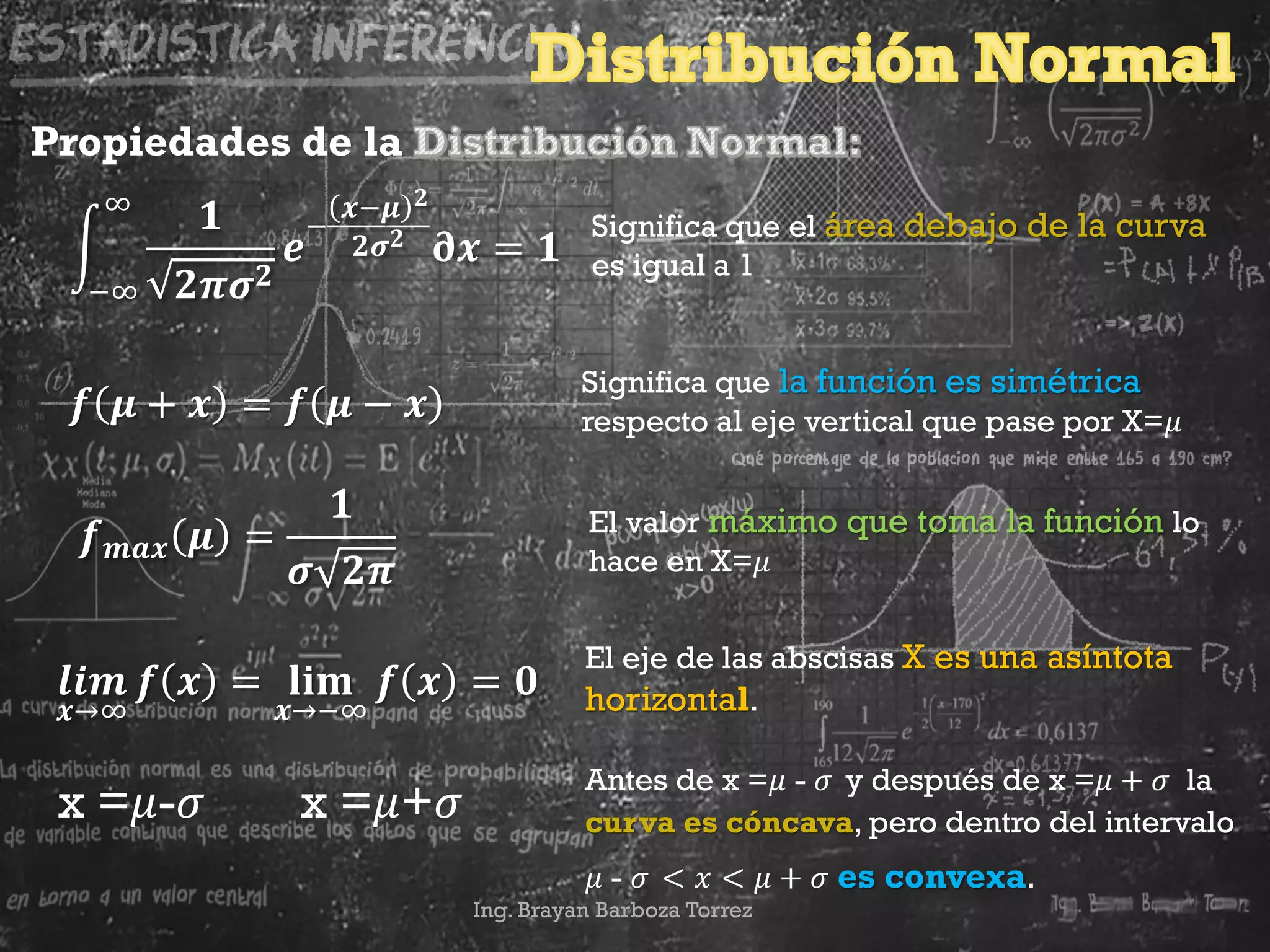 Distribución normal general y normal estándar | PPT