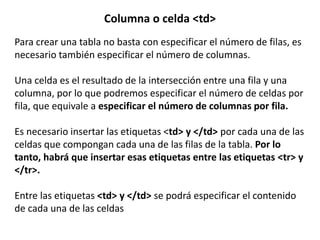 Clases tablas html | PPTX