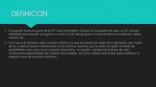 Clase swing java | PPTX