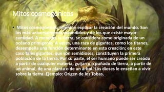 Clases y tipos de mitos | PPTX