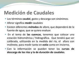 Medición de Caudales | PPTX