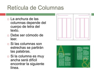 Clase vii la reticula_diagramación | PPTX