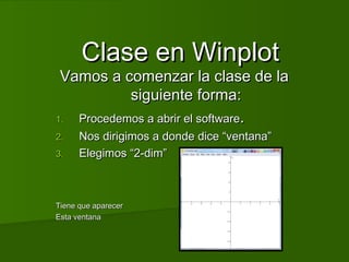 Clase winplot | PPT