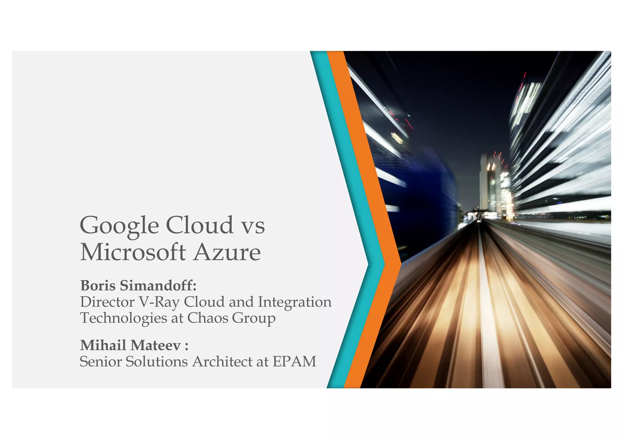 Clash of Technologies Google Cloud vs Microsoft Azure | PPT
