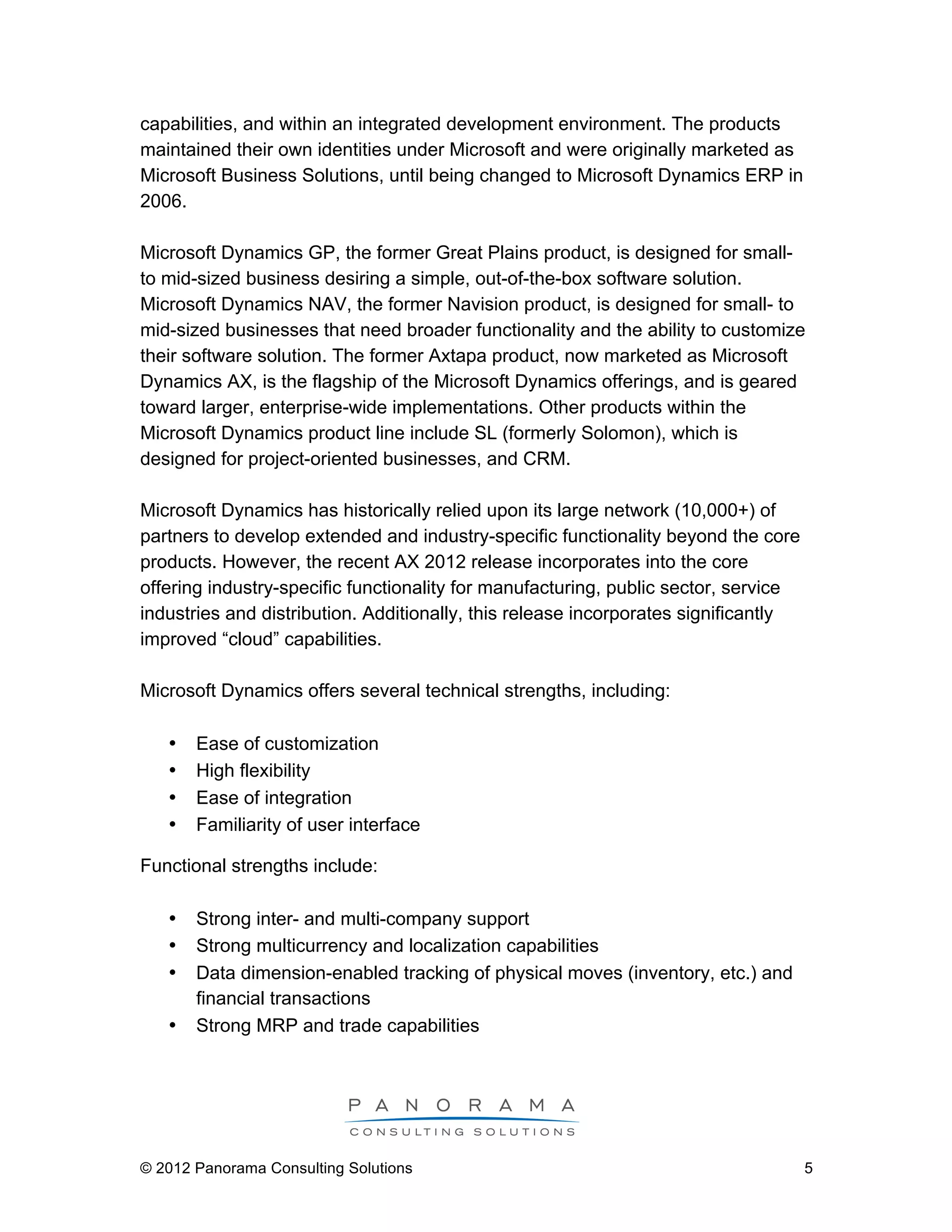 SAP, Oracle, MS Dynamics. Market share and KPIs | PDF