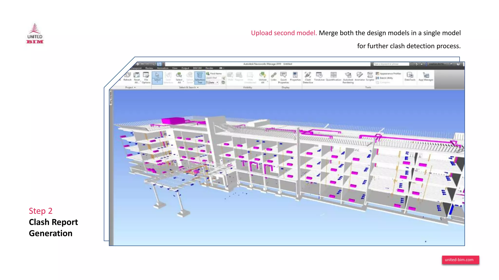 5 Steps of Generating Clash Report Using Navisworks | PPTX