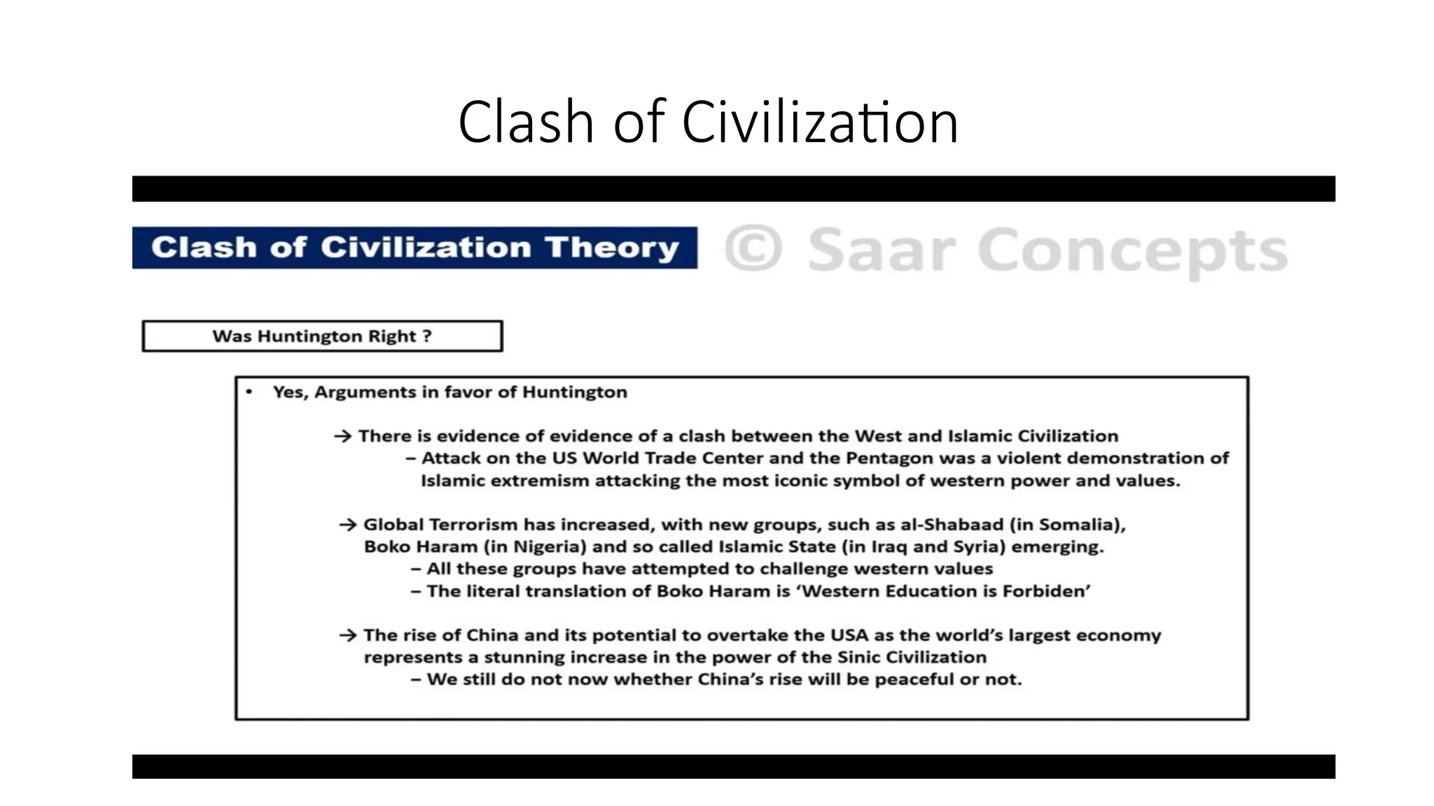 Clash of Civilization. tells about conflicts | PPT
