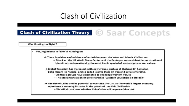 Clash of Civilization. tells about conflicts | PPT