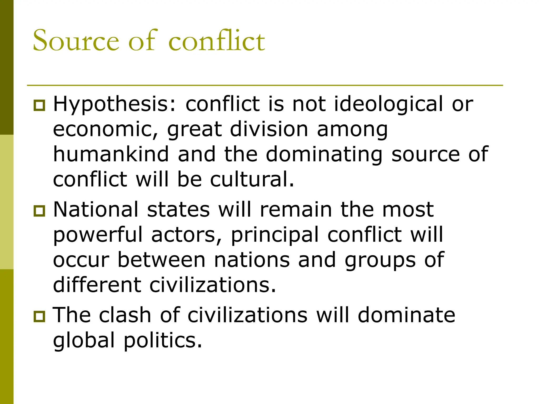 clash of civilization ppt.pptx culture and civilization | PPTX