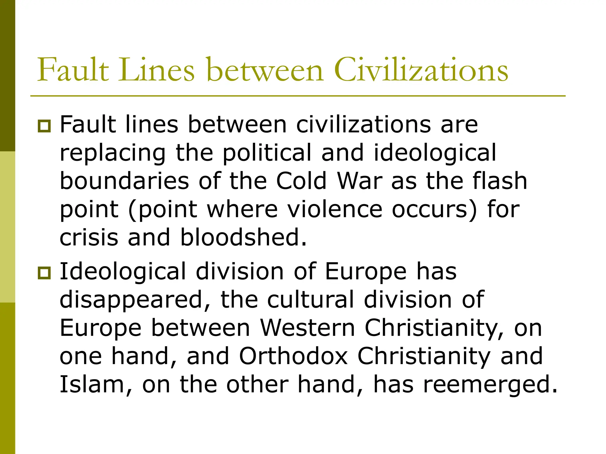 clash of civilization ppt.pptx culture and civilization | PPTX