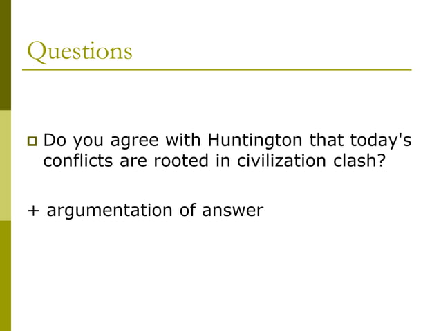 clash of civilization ppt.pptx culture and civilization | PPTX