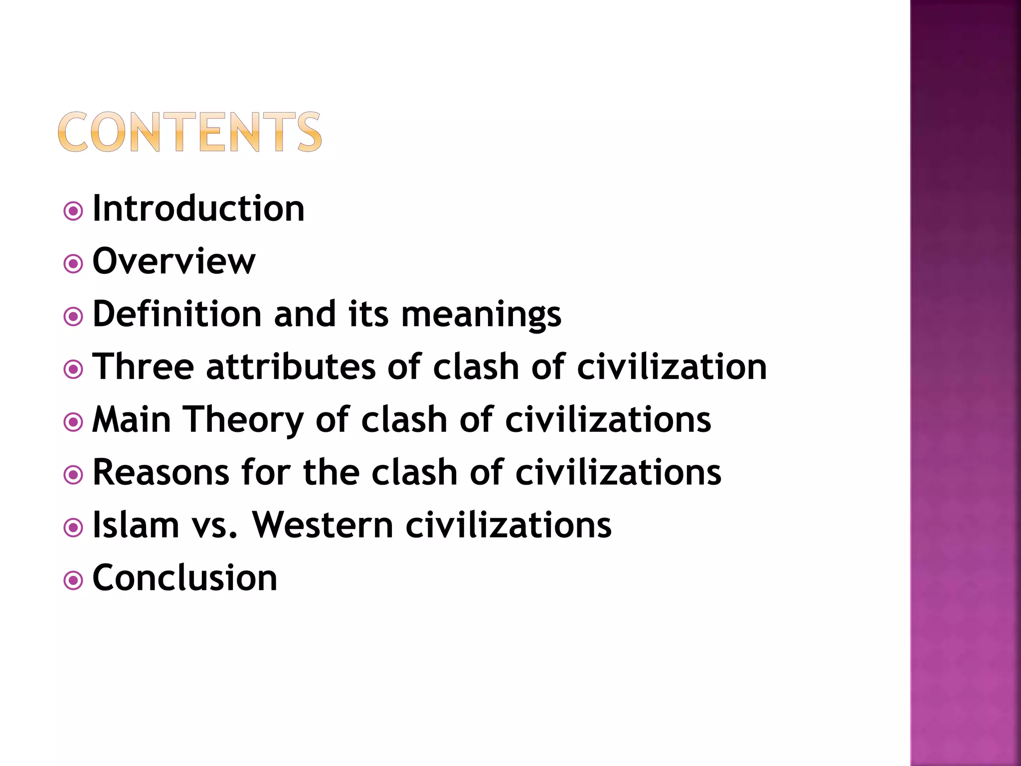 Clash of civilizations | PPTX