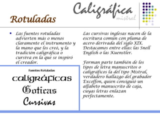 Clasificación de Fuentes Tipográficas | PPT