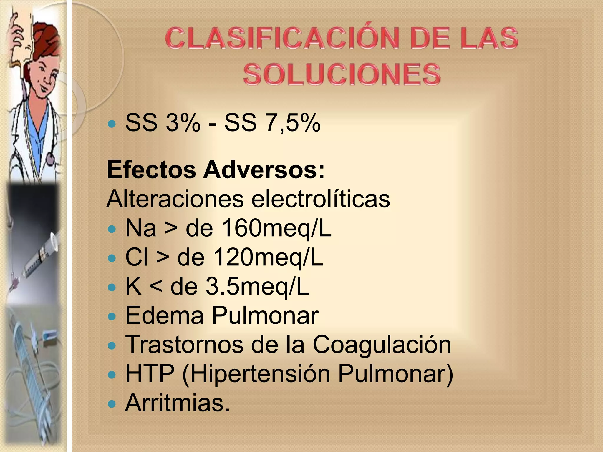 Clasificación de-las-soluciones-intravenosa ssssss | PPTX | Chemistry ...