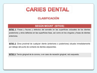 Clasificación de caries dental | PPT