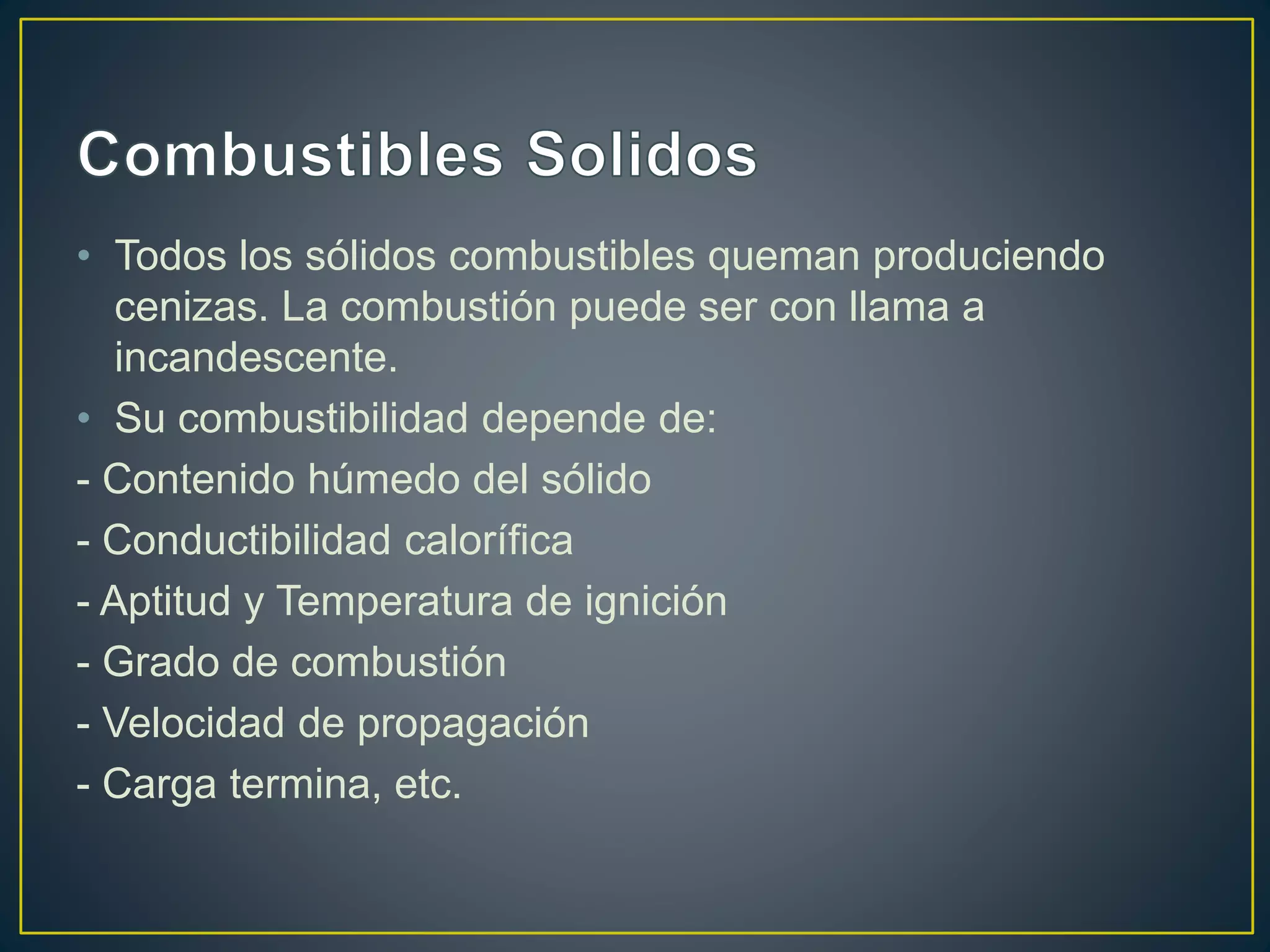 Clasificación de combustibles