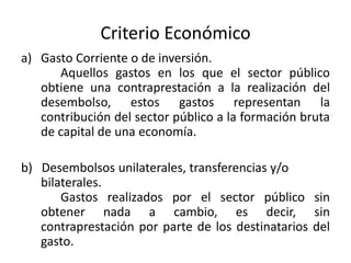 Clasificación de gasto público | PPTX