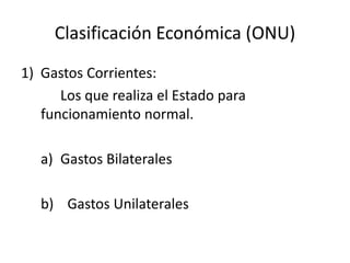 Clasificación de gasto público | PPTX