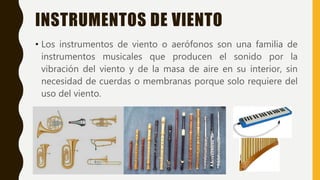 Clasificación de Instrumentos Musicales | PPTX