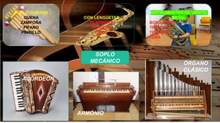 CLASIFICACIÓN DE INSTRUMENTOS MUSICALES UNIVERSALES Y DEL CONTEXTO.pptx