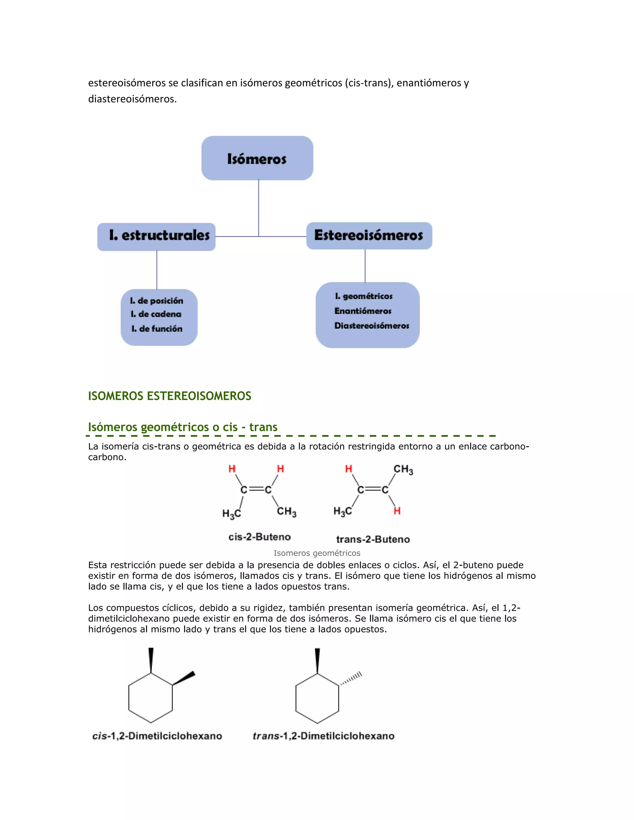 Clasificación de isómeros | DOCX