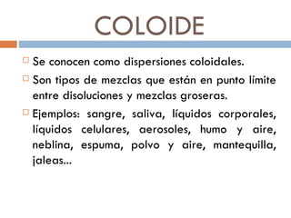 Clasificación de la materia y separación de mezclas | PPT