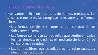 Clasificación de la música. formas musicales | PPTX