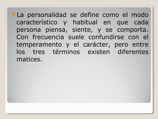 Clasificación de la personalidad por maryuri echeverria | PPT