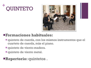 Clasificación de las agrupaciones instrumentales | PPT