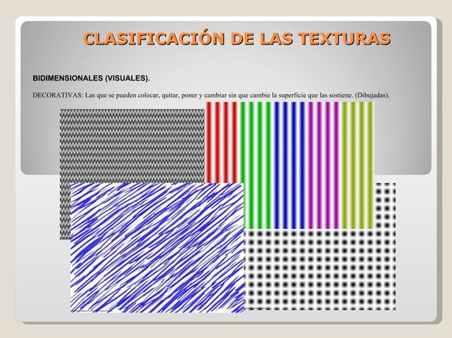 Clasificación de las texturas | PPT