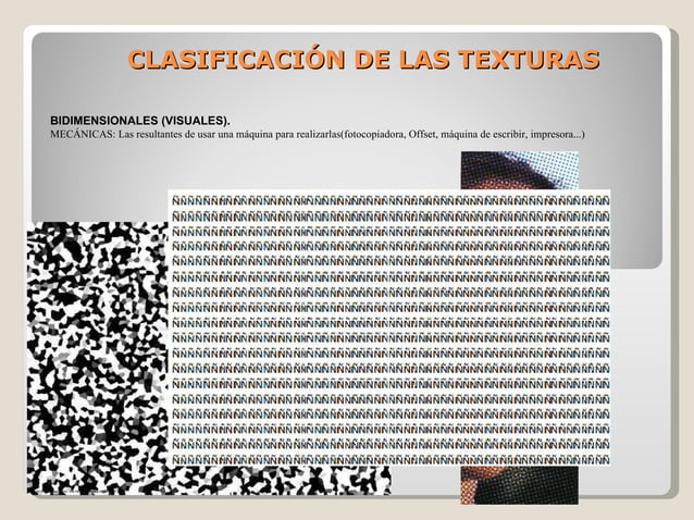 Clasificación de las texturas | PPT