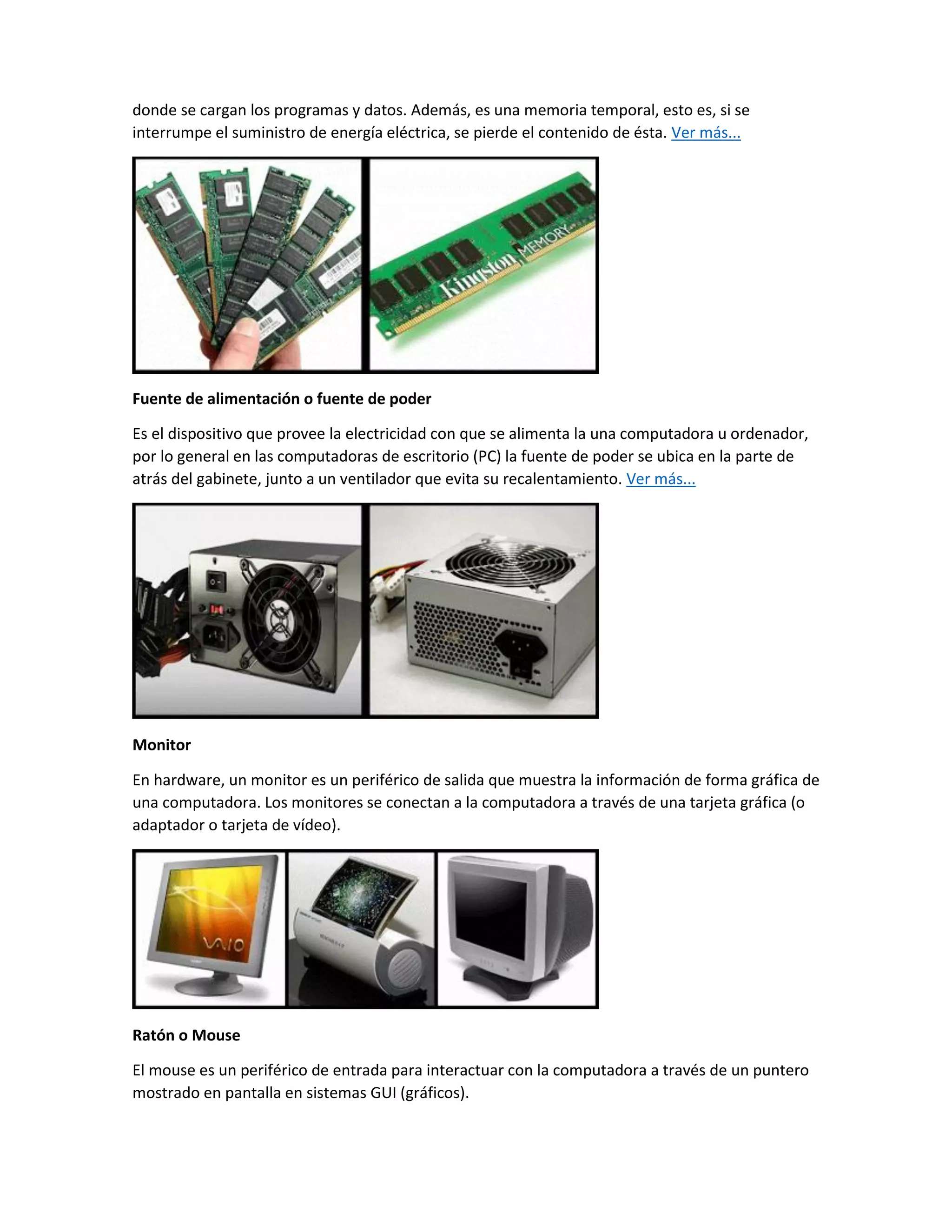 Clasificación del hardware | PDF