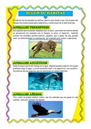 Clasificación de los animales | PDF
