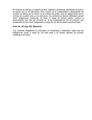Clasificación de los contratos | DOC