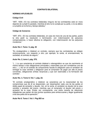 Clasificación de los contratos | DOC